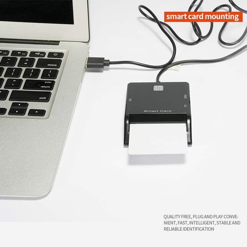 ICUUI USB Common Card Reader, 2.0 Smart CAC Card Reader Military,USB Credit Card Reader,Suitable for Bank Card/ID Card/IC Card,Compatible with Windows,OSX,Linux.