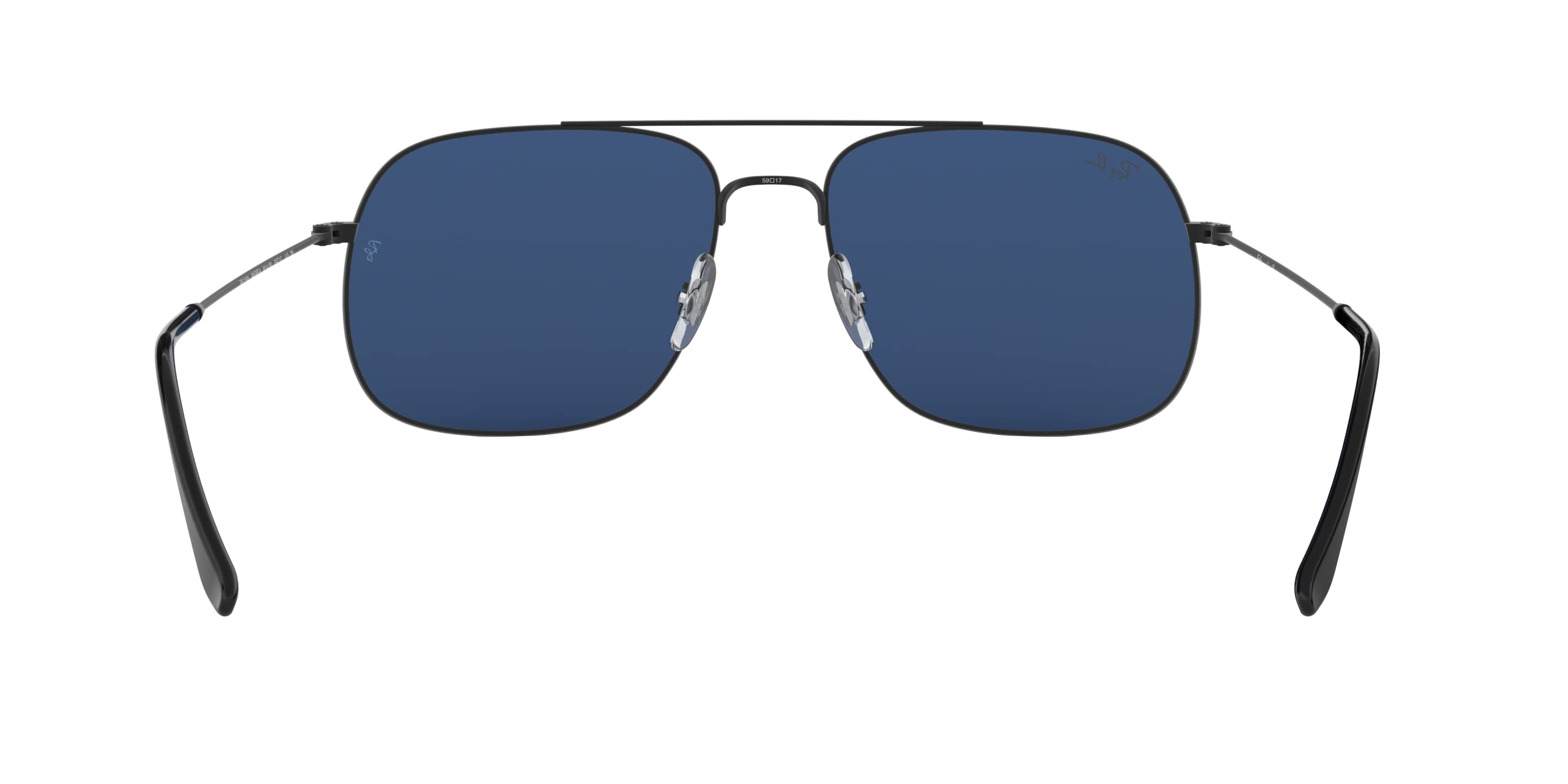 Ray-Ban Rb3595 Andrea Square Sunglasses, Rubber Gold/Polarized Dark Brown, 59 mm