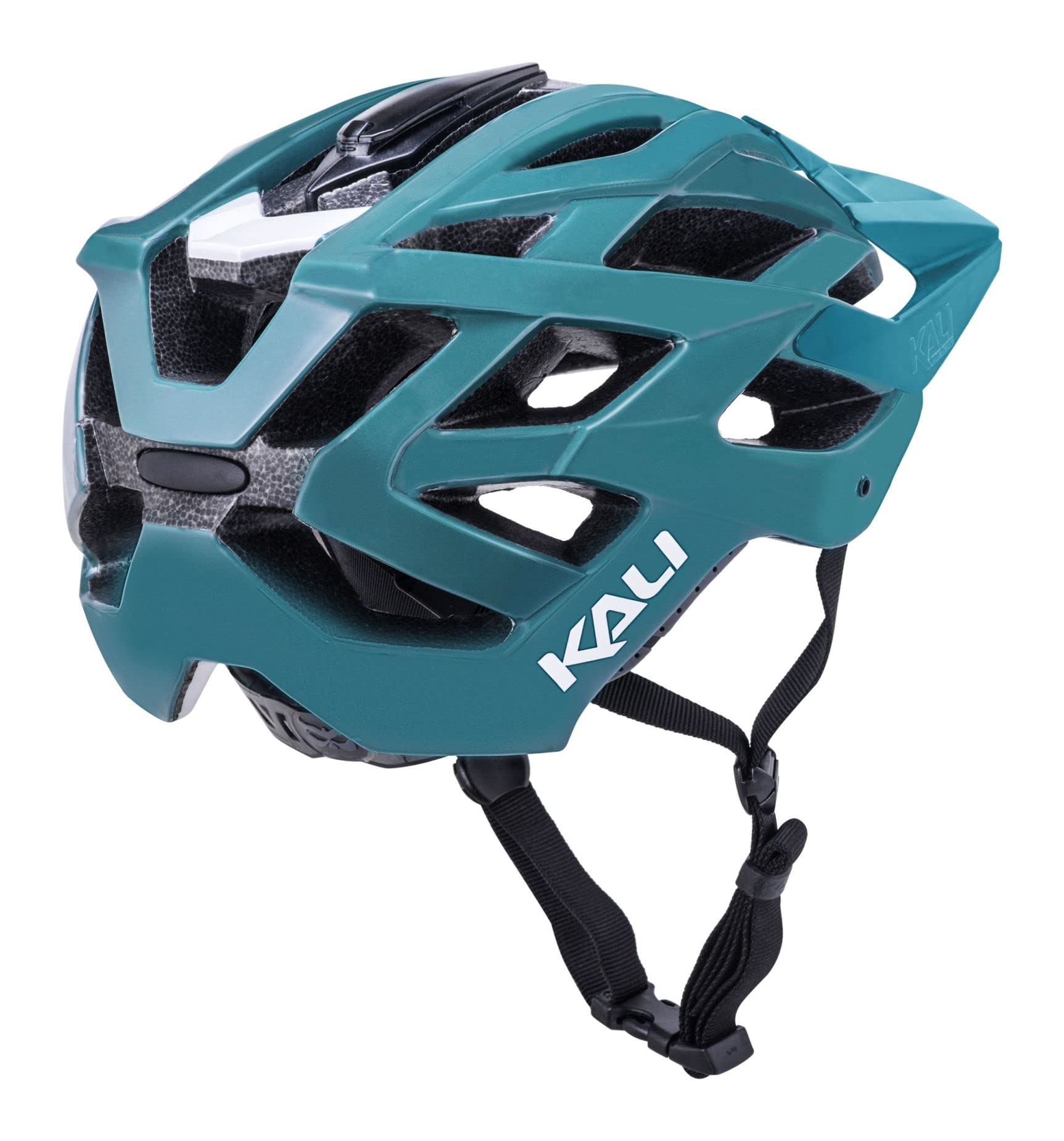 Kali Protectives Lunati Cycling Helmet, Solid Matte Moss/White, L/XL