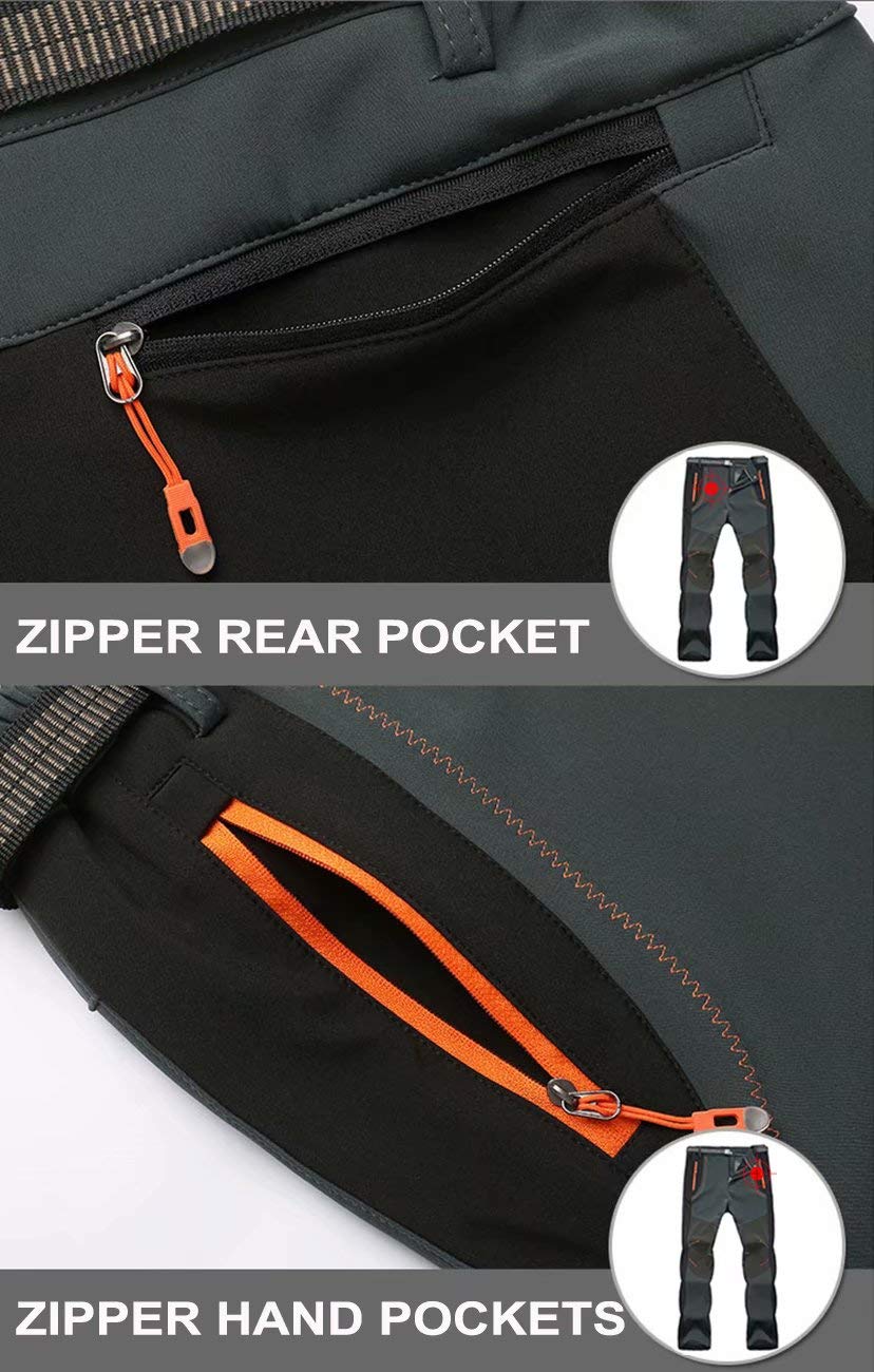 MAGCOMSEN Winter Pants Men Snow Pants for Men Snowboard Pants Men Ski Pants Waterproof Pants Work Pants For Men