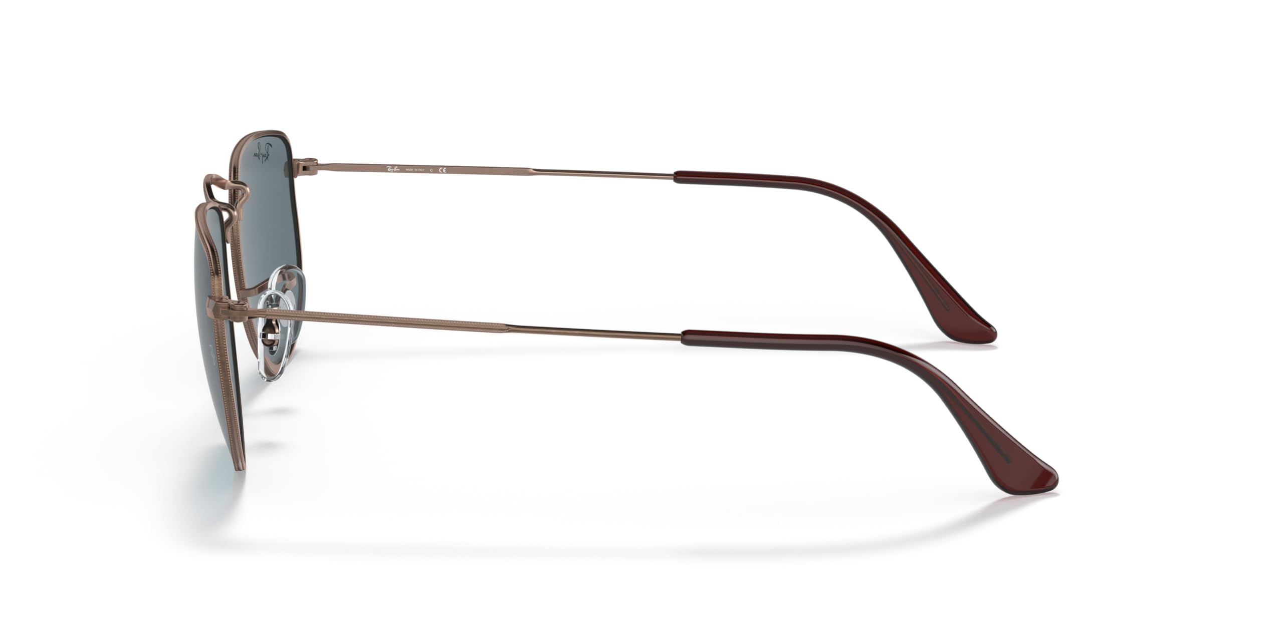 Ray-Ban RB3958 Elon Round Sunglasses, Antique Copper/Blue, 47 mm