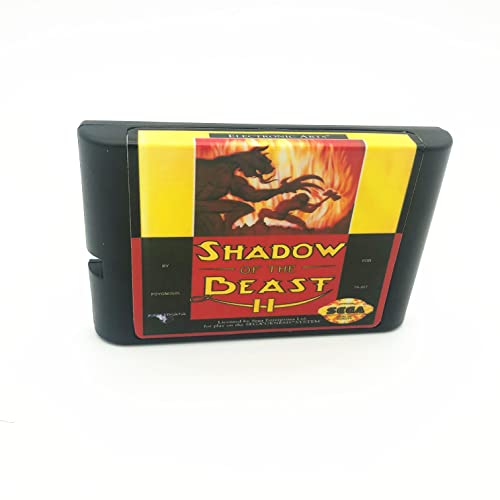 Shadow Of The Beast 2 For Sega Mega Drive &r Genesis System 16 Bit MD Games Card