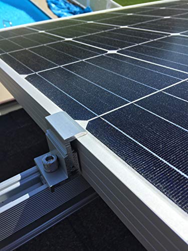 Solar Panel Mounting kit to Mount for 6 Solar Panels, with Clamps, L-Brackets & 88 Inch Rails