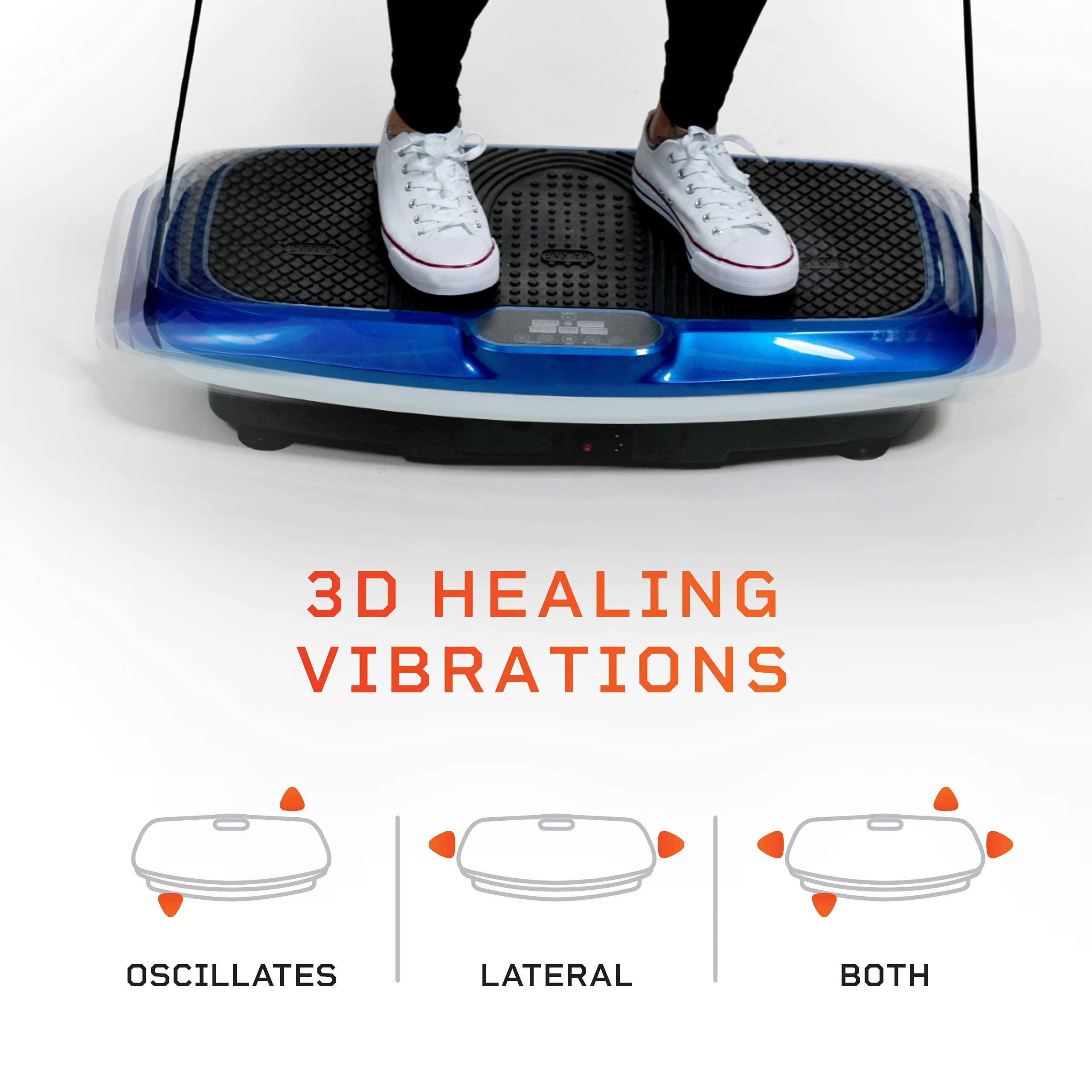 LifePro Hovert 3D Vibration Plate Machine, and Sonic Handheld Percussion Massage Gun Bundle