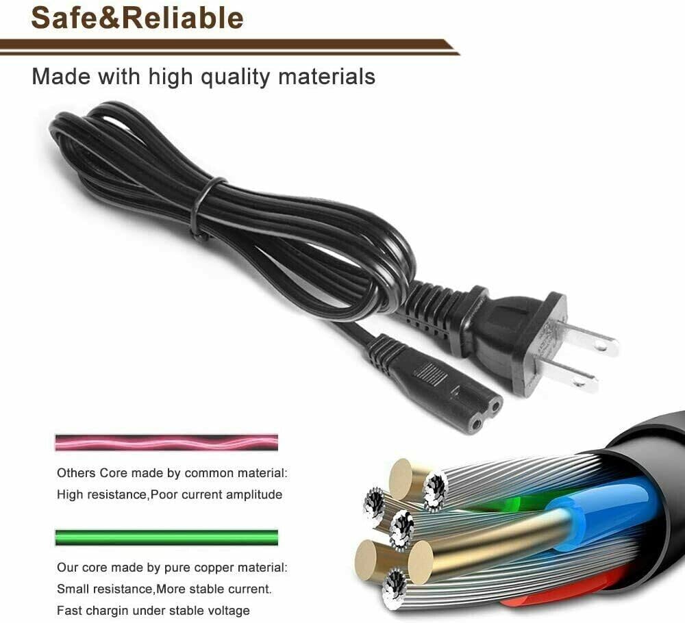 Xzrucst UL AC Cable for Igloo Beverage Electric Mini Fridge Refrigerator Power Cord