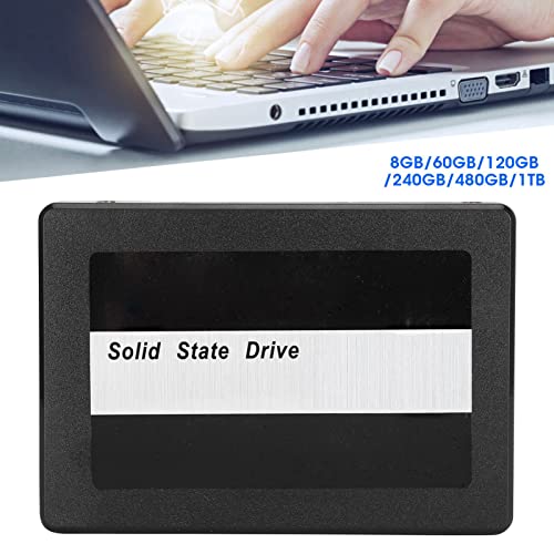Rankomu Internal Solid State Hard Disk SSD for Laptop PC Desktop 2.5 Inch Black (8GB/60GB/120GB/240GB/480GB/TB)(240GB)