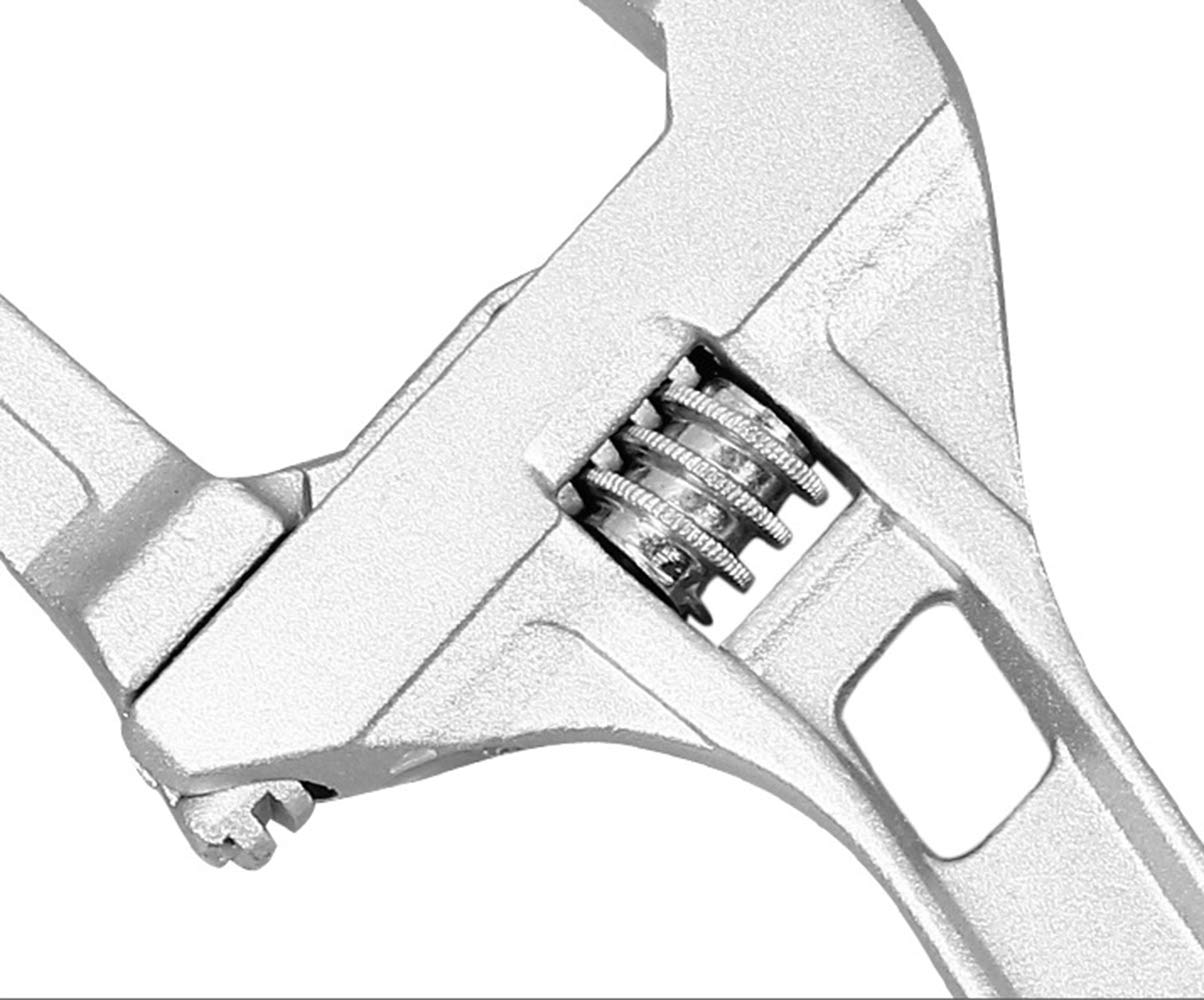 Sehfupoye Adjustable Wrench Large Opening Bathroom Spanner Wrenches Wide Jaw 6-68mm Aluminum Alloy Spanner Wrenches Shank Plumber