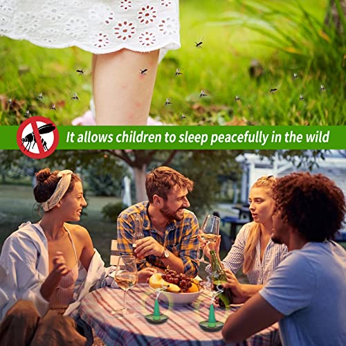 Mosquito Repellent Incense Cones Bug Repellent Outdoor 45 Cones 100% Natural.Made with Natural Lemongrass & Rosemary Oil Non Toxic and DEET Free-Includes 2 Ceramic Dishes