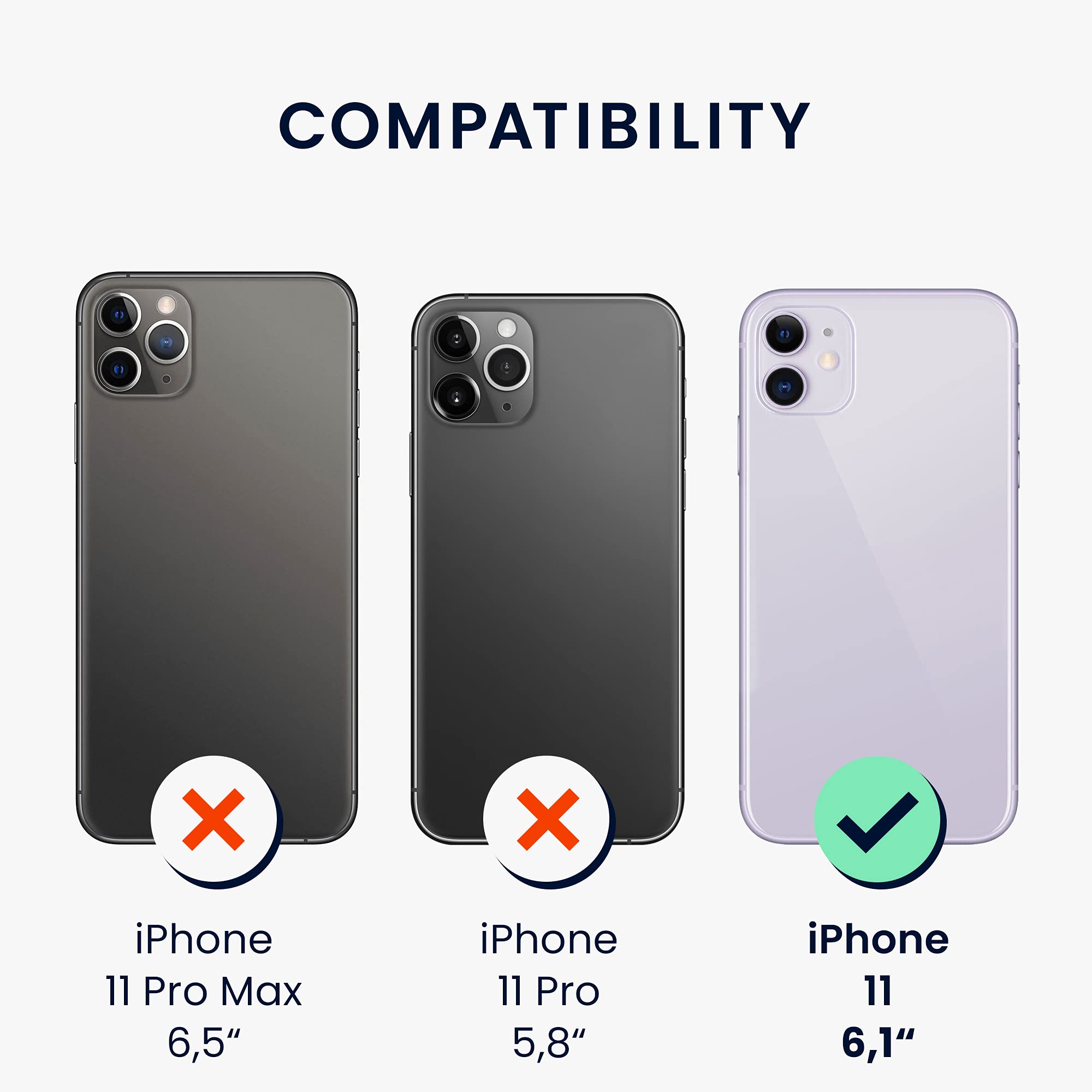 kwmobile Case Compatible with Apple iPhone 11 Case - TPU Silicone Phone Cover with Soft Finish - Emerald Green