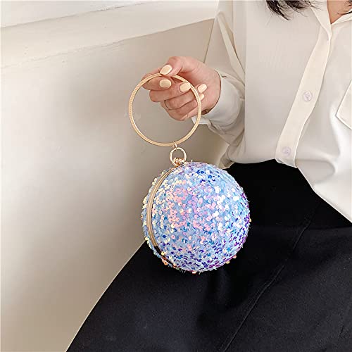 Purses and Handbags for Women Bag Sequins Solid Color Tote Chain Girl's Crossbody Bag