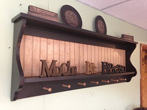 Primitive Plate Rack Wall Shelf Country Wood Display Plate and Bowl Rack Shaker Shelf
