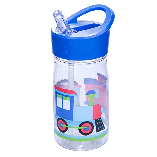 Wildkin 12 Inch Kids Backpack Bundle with Water Bottle (Trains, Planes & Trucks)