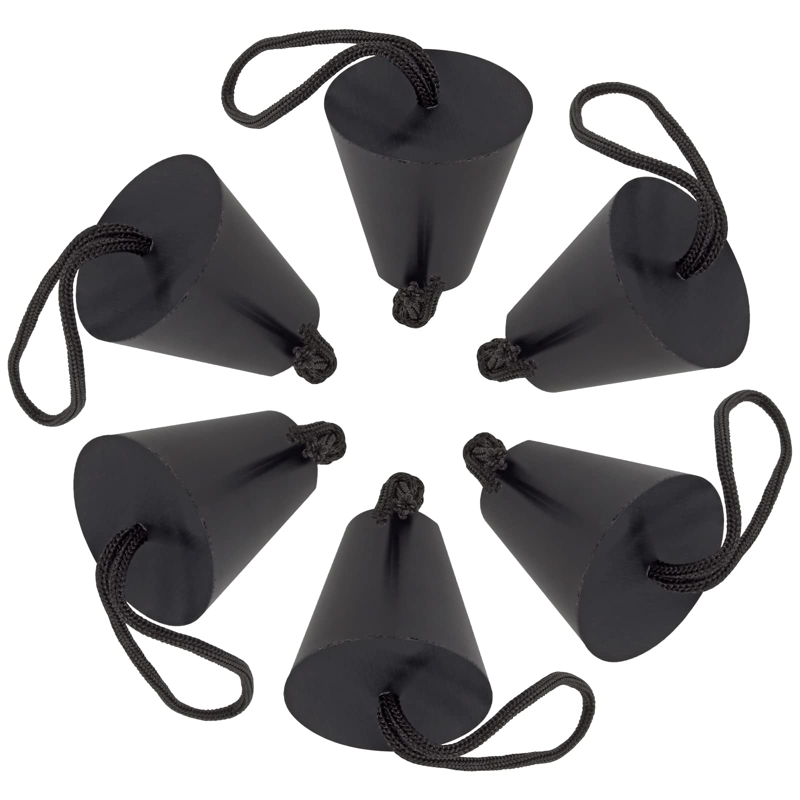Jiozermi 6 Pcs Kayak Scupper Plug, Silicone Kayak Drain Plug, Drain Holes Stopper Bung with Lanyard for Kayak Canoe