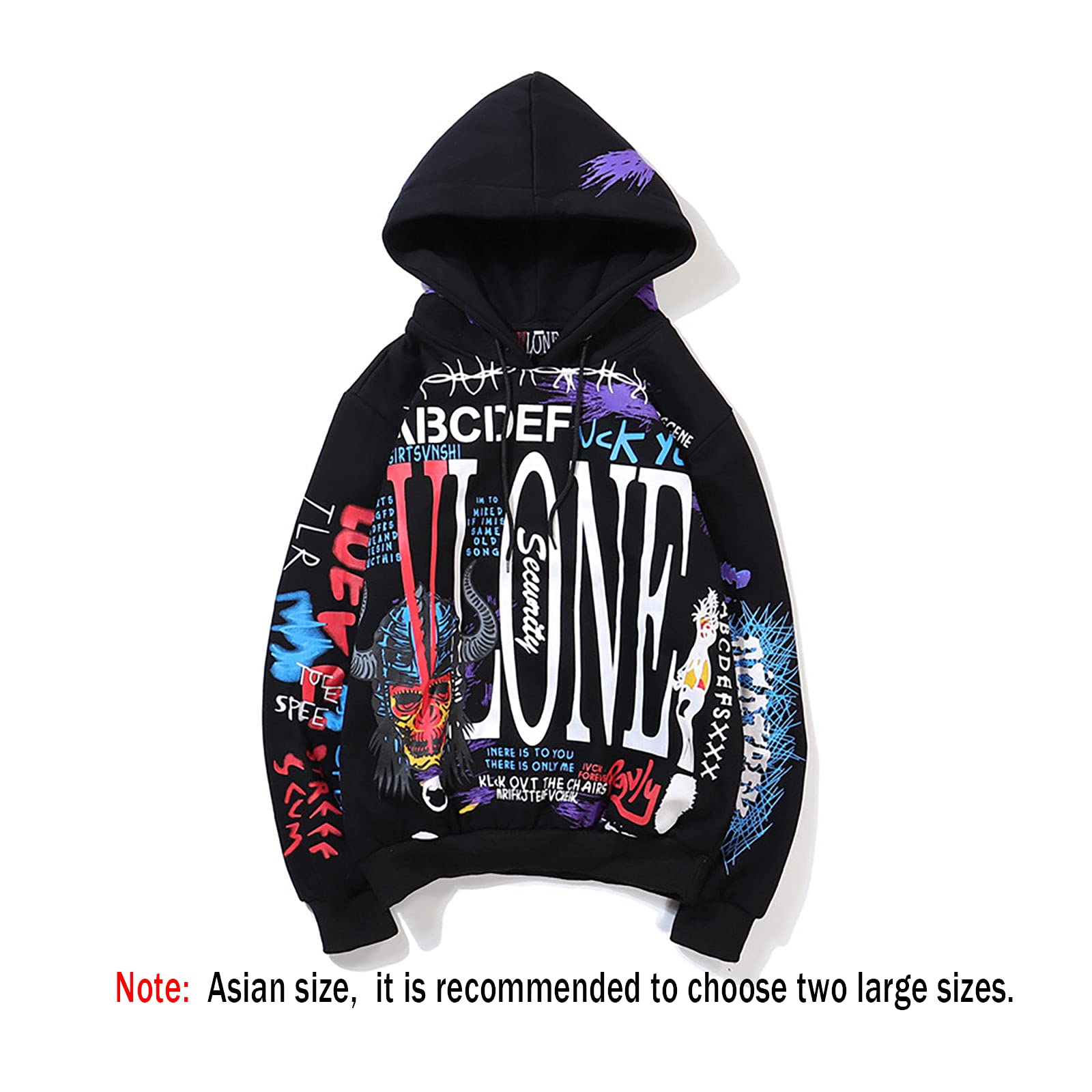 Lightweight Hoodie Long Sweatshirts Pullover Hooded Thin Hoodies 2XL Black