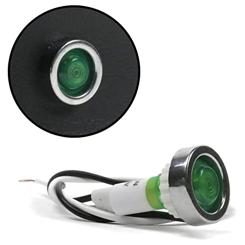 XAUJGRA Green LED Indicator Light KICSWIND5GN Muscle hot Rod Truck