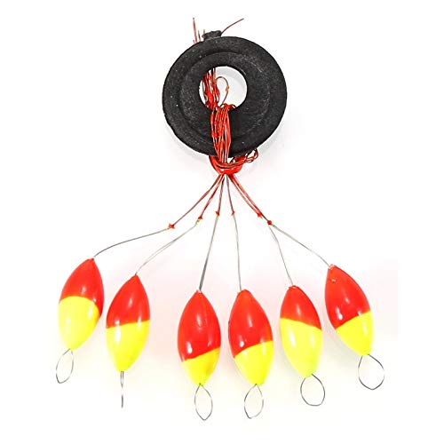 JINSUO LYDBM 6 PCS Colorful Foamed Polymer Materials Portable Fishing Float Floater Foam Bobber Light Water Float Light Drift Tube Indicator