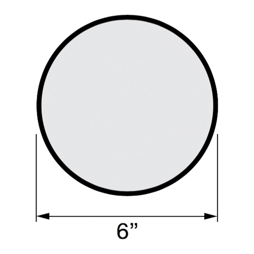 INCOM Manufacturing: Workplace Marker 6" Circle, Orange (Pack of 25)