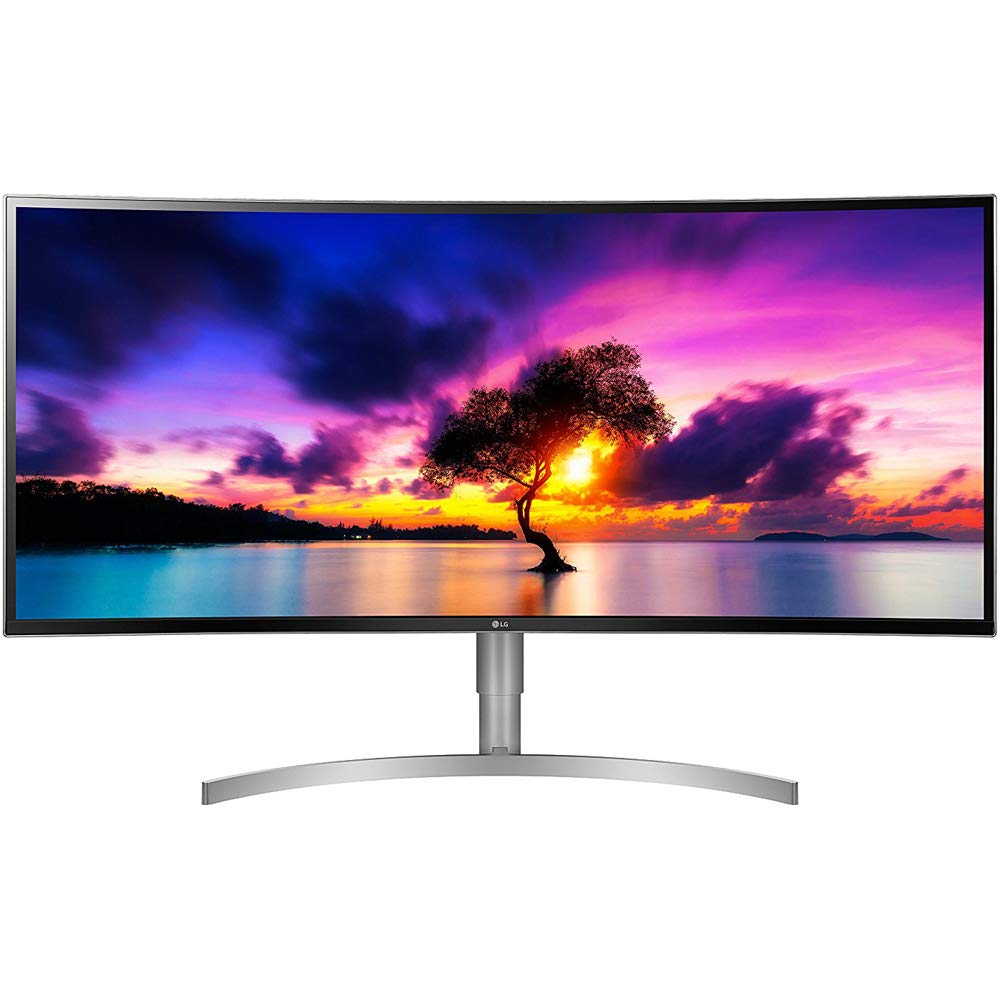LG 38WK95C-W 38 Inch Class 21:9 Curved UltraWide WQHD+ Monitor with HDR 10 Bundle with Deco Gear HDMI Cable 2 Pack + Gamer Surface Mousepad + Screen Cloth