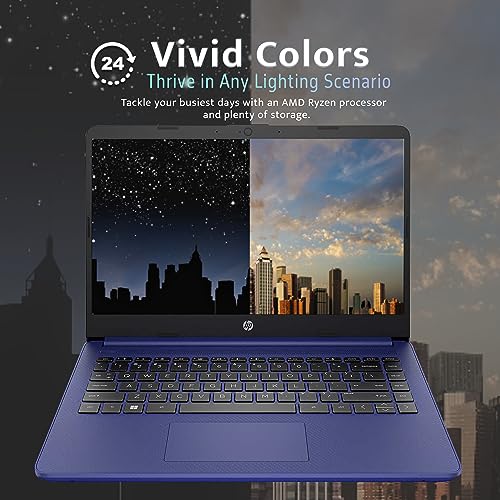 HP 14” HD Touchscreen Laptop, AMD Ryzen 7-5700U, 16GB RAM, 1TB PCIe SSD, AMD Radeon Graphics, HD Webcam, WI-FI 6, Bluetooth, HDMI, Blue, Windows 11, 32GB USB Card