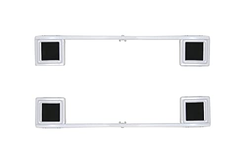 Shepherd Hardware 9601 Stamped Steel Adjustable Appliance Rollers, 2-Pack