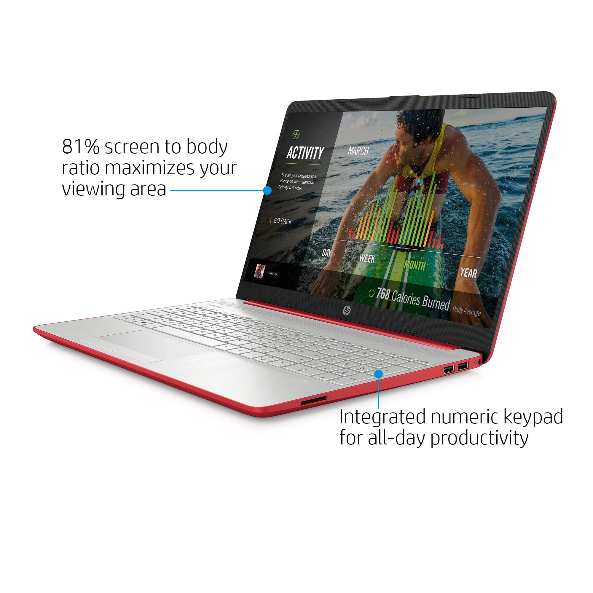 HP 2023 Newest Pavilion 15.6" HD Laptop,Intel Quad Core Pentium Processor, 8GB RAM, 128GB SSD, Intel UHD Graphics, WiFi, HD Webcam,Bluetooth, HDMI, RJ-45, Long Battery Life, Win 11S+HubxcelAccesory