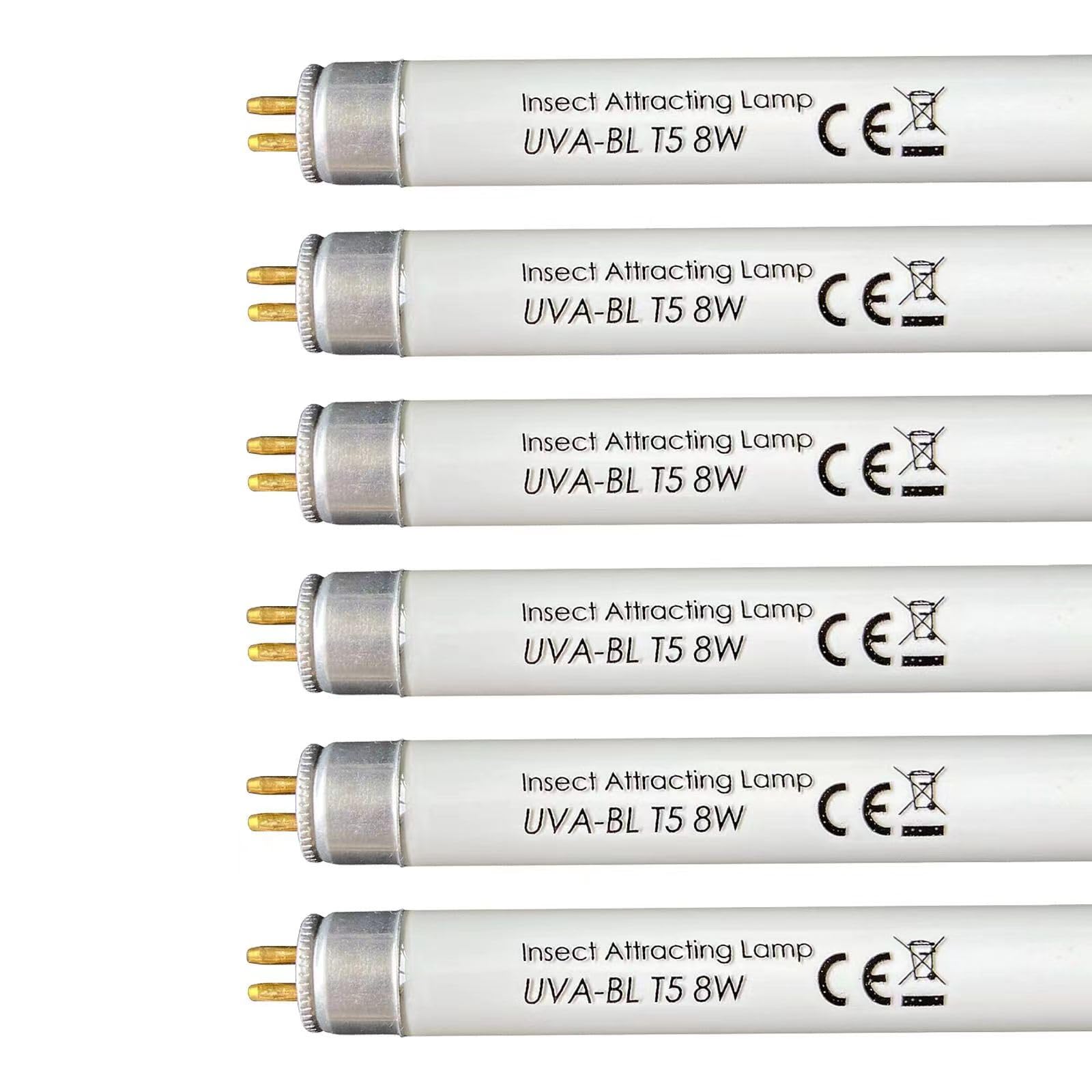 Konideke F8T5/BL 8W Black Light Bulb, 12 inch Replacement Linear Fluorescent BL 365nm Lamp 4 Count