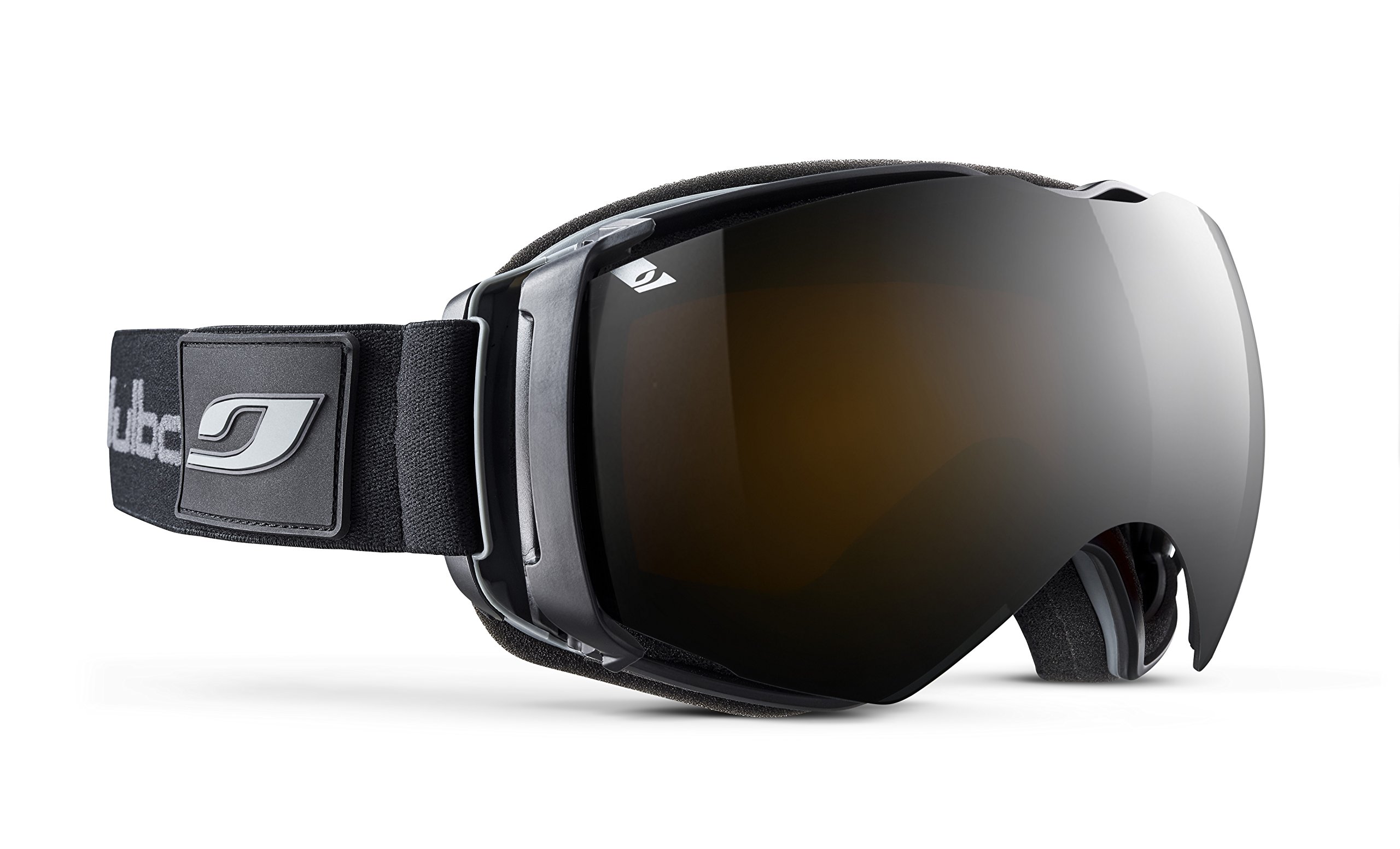 Julbo Airflux Snow Goggles, Black Frame - Spectron 4 Orange Lens w/Silver Mirror