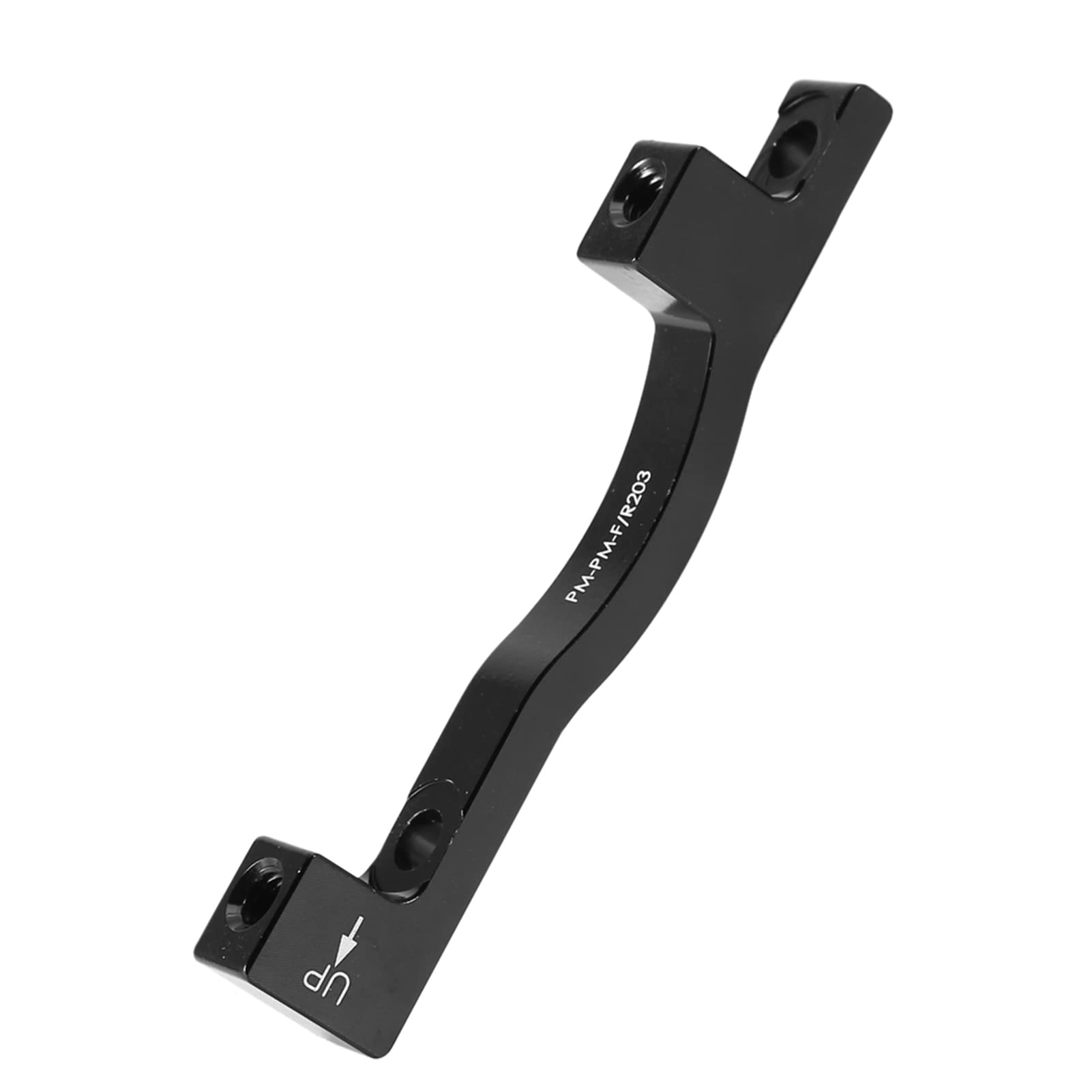 plplaaoo 1pcs Road Bike Disc Brake Mount Adaptor, Aluminium Alloy Black Disc Brake Mount Caliper Adapter, Bicycle Brake Adapter for Front V Brake Caliper PM, Cycling Brake Adaptor Bicycle Disc Bra