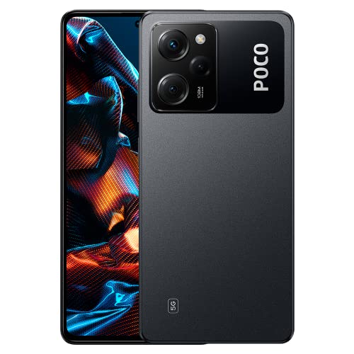 Xiaomi Poco X5 PRO 5G + 4G Volte Global Unlocked 128GB + 6GB GSM 6.67" 108 mp Triple Camera (ONLY Tmobile Mint Tello USA Market) + (Car Fast Car 51W Charger Bundle) (Black)