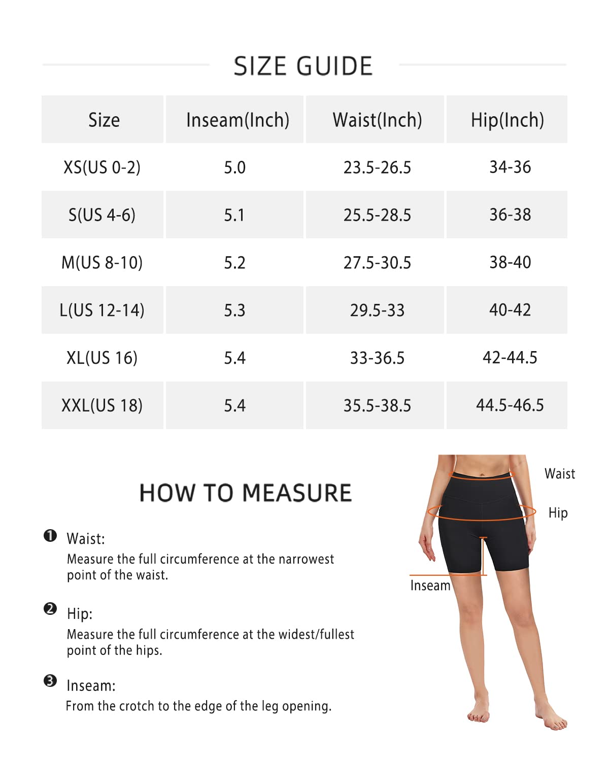 MARINAVIDA High Waisted Black Yoga Shorts Biker Shorts with Pockets Tummy Control Gym Compression Spandex Shorts 5"
