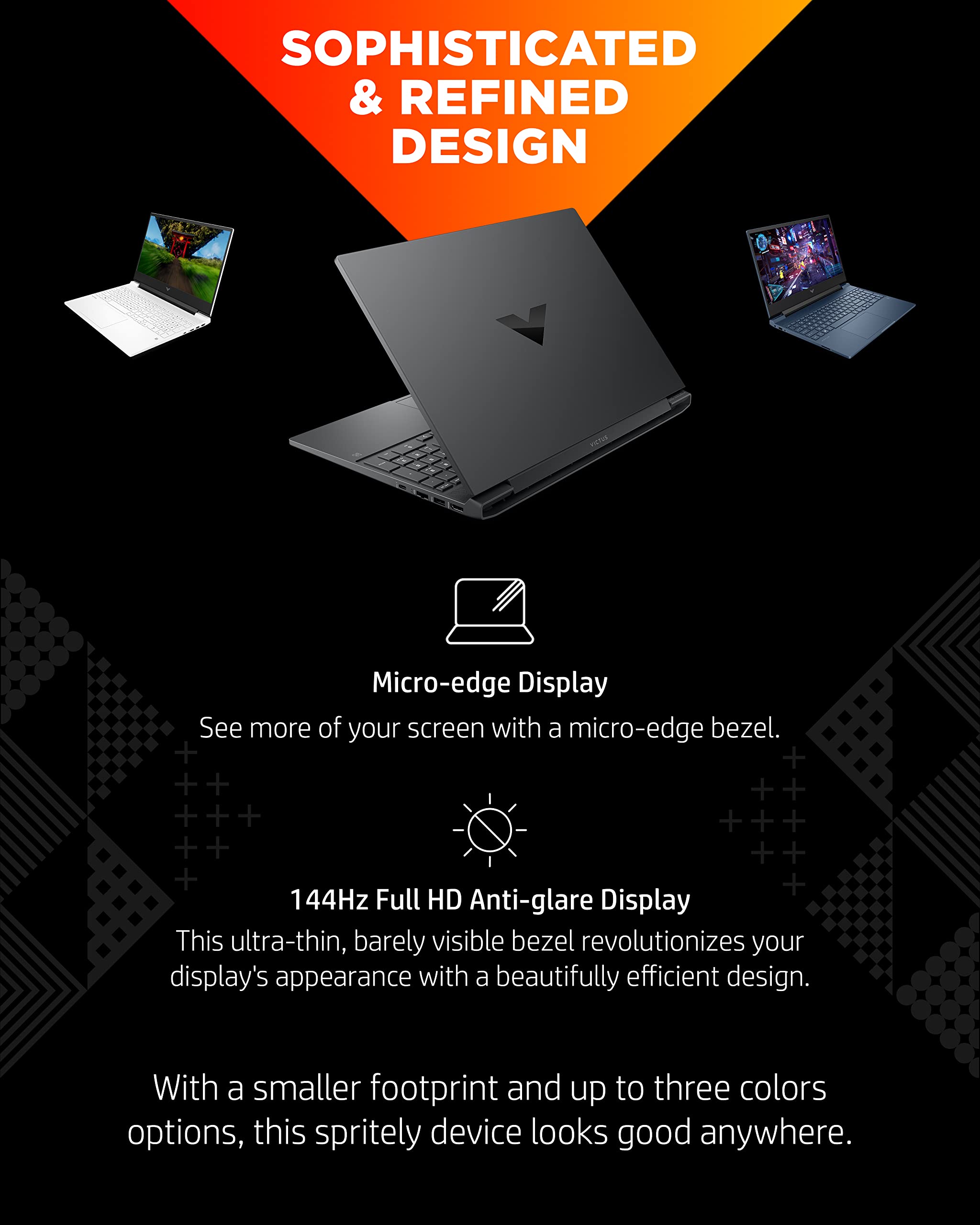 HP Victus 15-fb0020nr 15.6 Gaming Notebook - Full HD - 1920 x 1080 - AMD Ryzen 5 5600H Hexa-core [6 Core] - 8 GB Total RAM - 512 GB SSD - Mica Silver (Renewed)