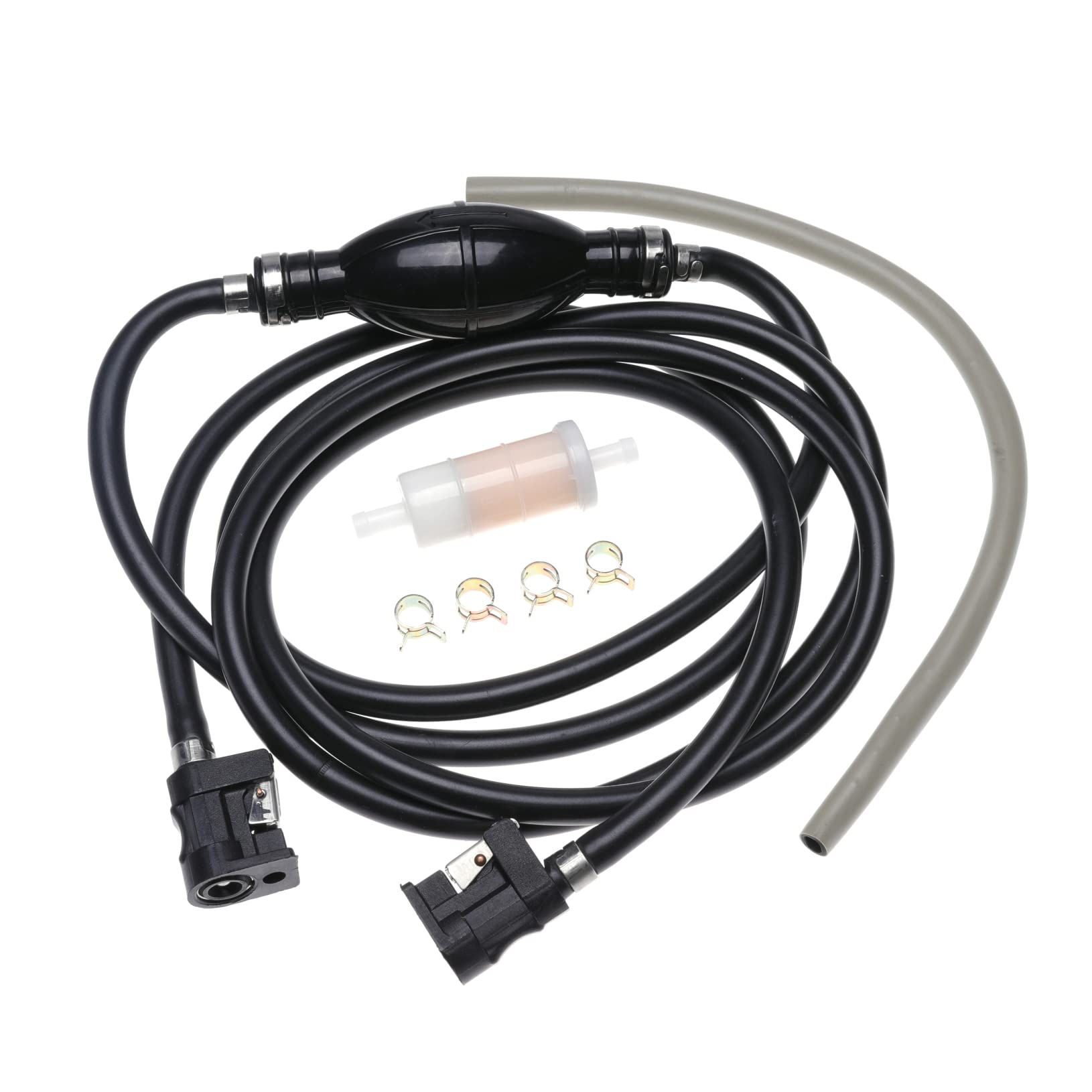 iFJF Marine Fuel Tank 12L/3 Gallon & 32-858104K08 Outboard Fuel Line Hose Kit 5/16" 10 Ft Replacement for Yamaha Marine Johnson Mercury Outboard 4 hp-200 hp
