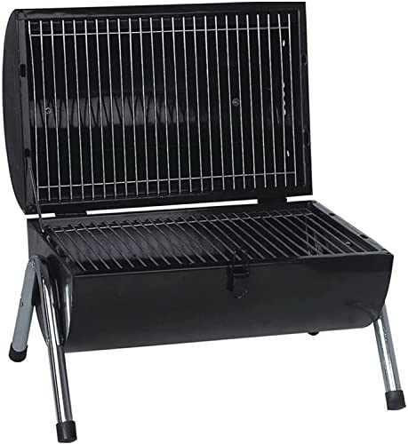 Spexlb Charcoal Grill - Portable Mini BBQ Foldable for Outdoor Cooking, Camping and Picnic, Black