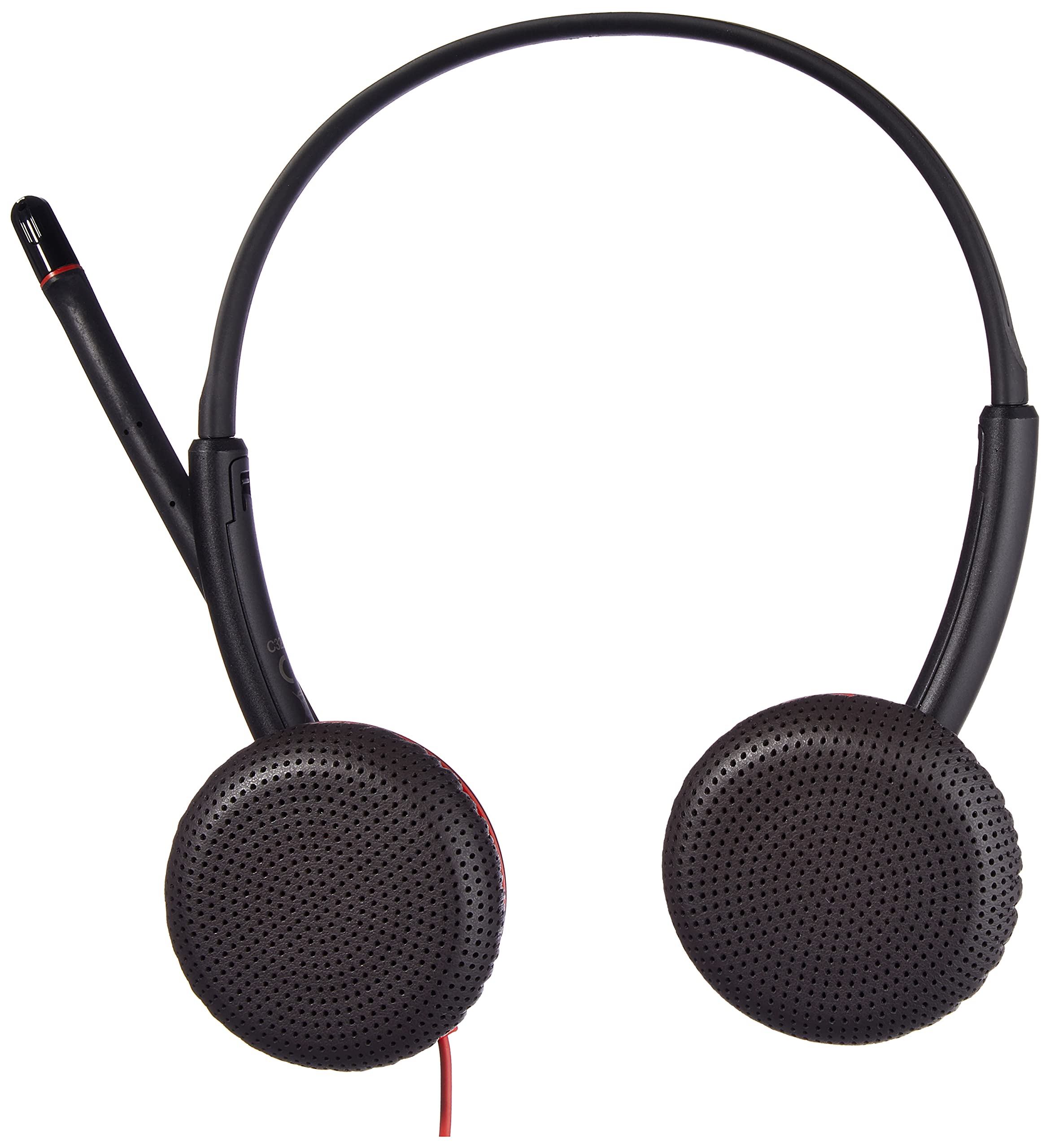 Plantronics - Blackwire 3225 USB-A Wired Headset - Dual-Ear (Stereo) with Boom Mic - Connect to PC/Mac via USB-A or Mobile/Tablet via 3.5 mm Connector - Works with Teams, Zoom & More