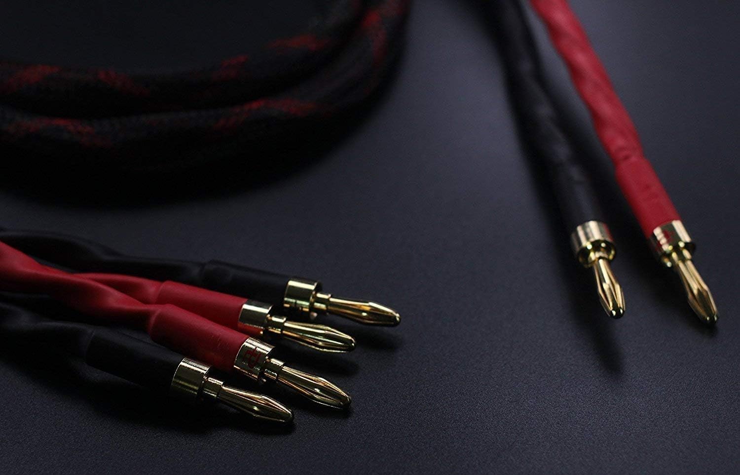 k4B-2B Bi-Wire Speaker Cable (2 banana plugs - 4 banana plugs), 1pair set (total 12banana plugs), k4B-2B (2.5M(8.2ft))