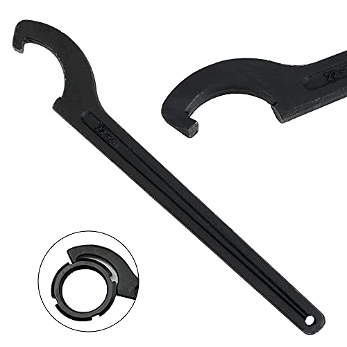Wrench DIY Work 22-26mm Hook Head Round Nut Spanner Hand Tool Stainless Steel C Shape Wrench Tool (Size : 28-32)