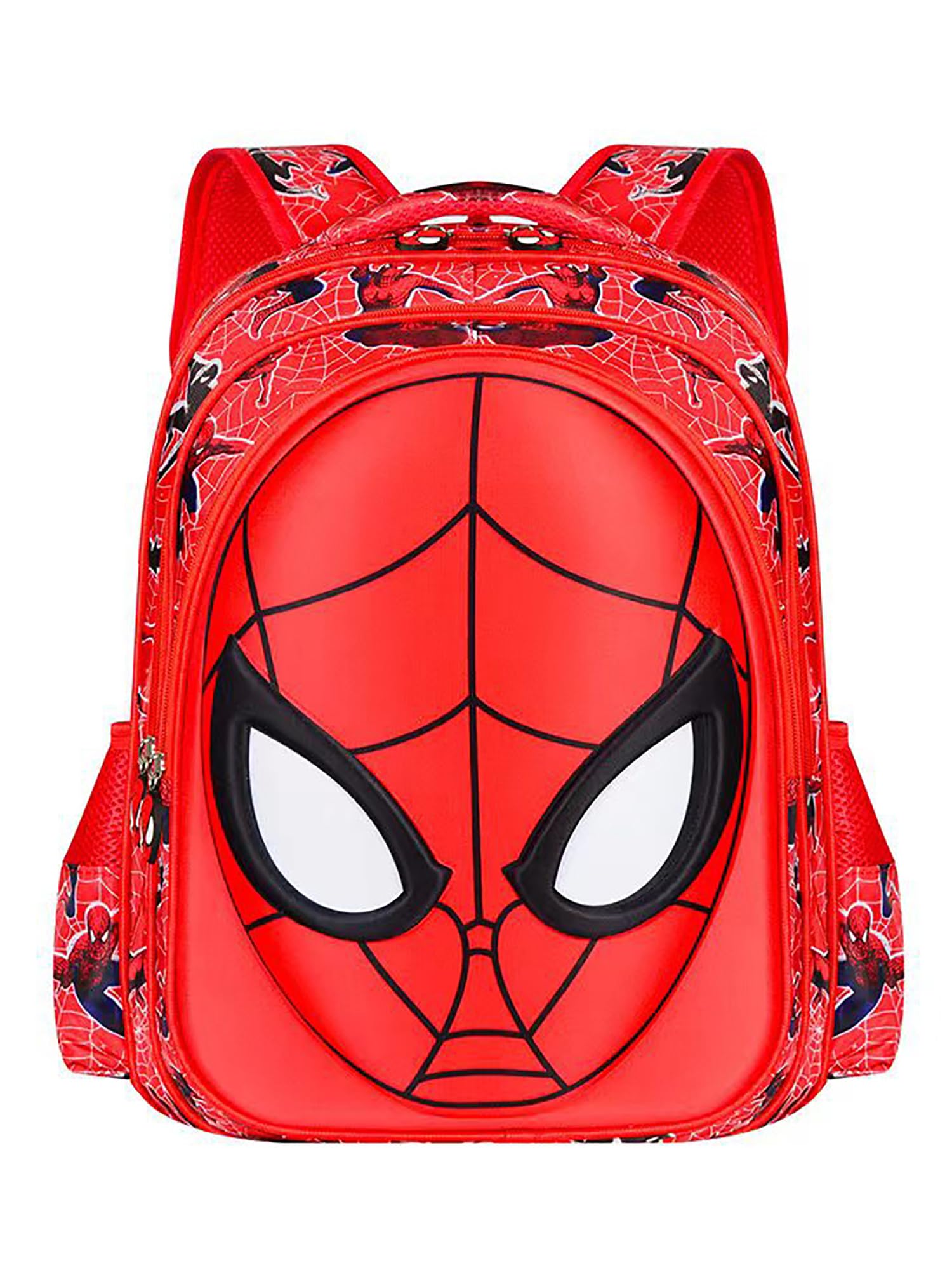 Jim Gin Toddler School Backpack 3D Comic Elementary Student Schoolbag Waterproof Lightweight Kids Bookbags for Boys Girls(Red M)