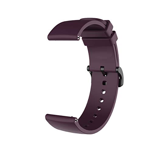 Watch Band Compatible for Popglory P66/NiUFFiT P66/Ddidbi P66D/Aptkdoe P66D/Nerunsa P66D Smart Watch Replacement Wrist Strap Wristband for Popglory P66/NiUFFiT P66/Ddidbi P66D/Aptkdoe P66D/Nerunsa P66D 1.85'' Smartwatch Soft Silicone Sport Watchband (4 Pa