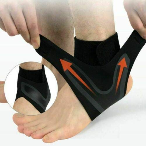 MAMaiuh Ankle Brace Sports - Adjustable Nonslip Ankle Tendon Compression Dance Foot Support Stabilizer Wraps Protector Guard for Injury Prevention & Protection for Sprains, Sore or Weak Ankles (XL)