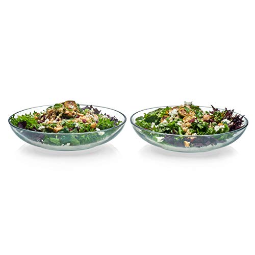 Libbey Selene Glass Serving Bowls, 12-inch, Set of 2