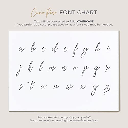 Professional Personalized Notepads - Small Notepad 5x7 w/ 50 Printed Sheets β Personalized Stationery w/Custom Size, & More - Classy Desk Supplies β Customizable up to 8x10β - Flowing Script Notepad