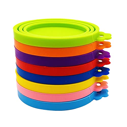 XYSMZM 8 Pcs Pet Can Covers, Food Can Lids for All Standard Size Dog Cat Cans.