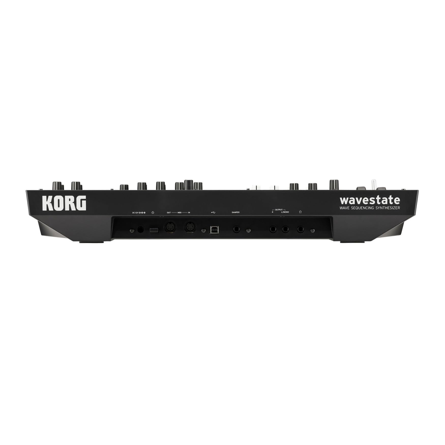 Korg Wavestate Wave Sequencing 37-Key Digital Synthesizer Bundle with Sustain Pedal, 1/4-Inch TRS Cables (2-Pack), and 4-Port USB 3.0 Hub (5 Items)