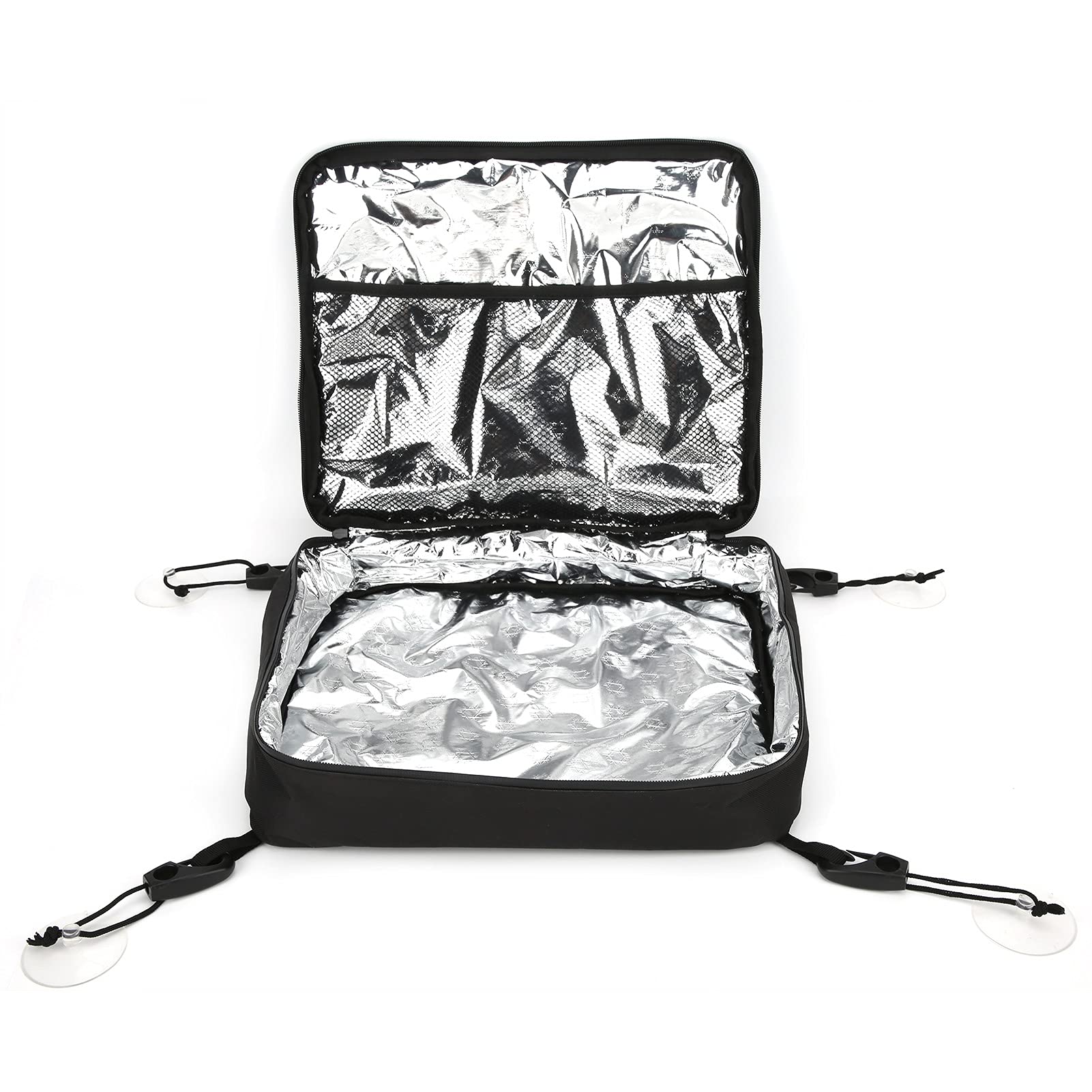 Kayak Paddle Surf Storage Bag, Paddleboard Mesh Bag Stand Up Paddle Board Surf Deck Suction Cup Kayak Paddle Deck Bag for Hanging Bags for Surf Deck