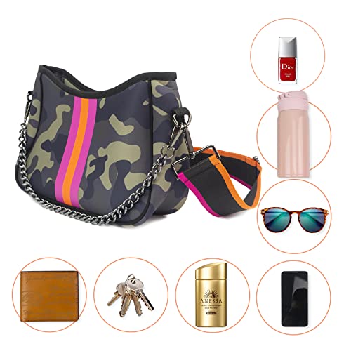 IBEE Women Neoprene Crossbody Bag to fit Phone,Water Cup,Cosmetics,Umbrella for Working,Weekend trips,Date