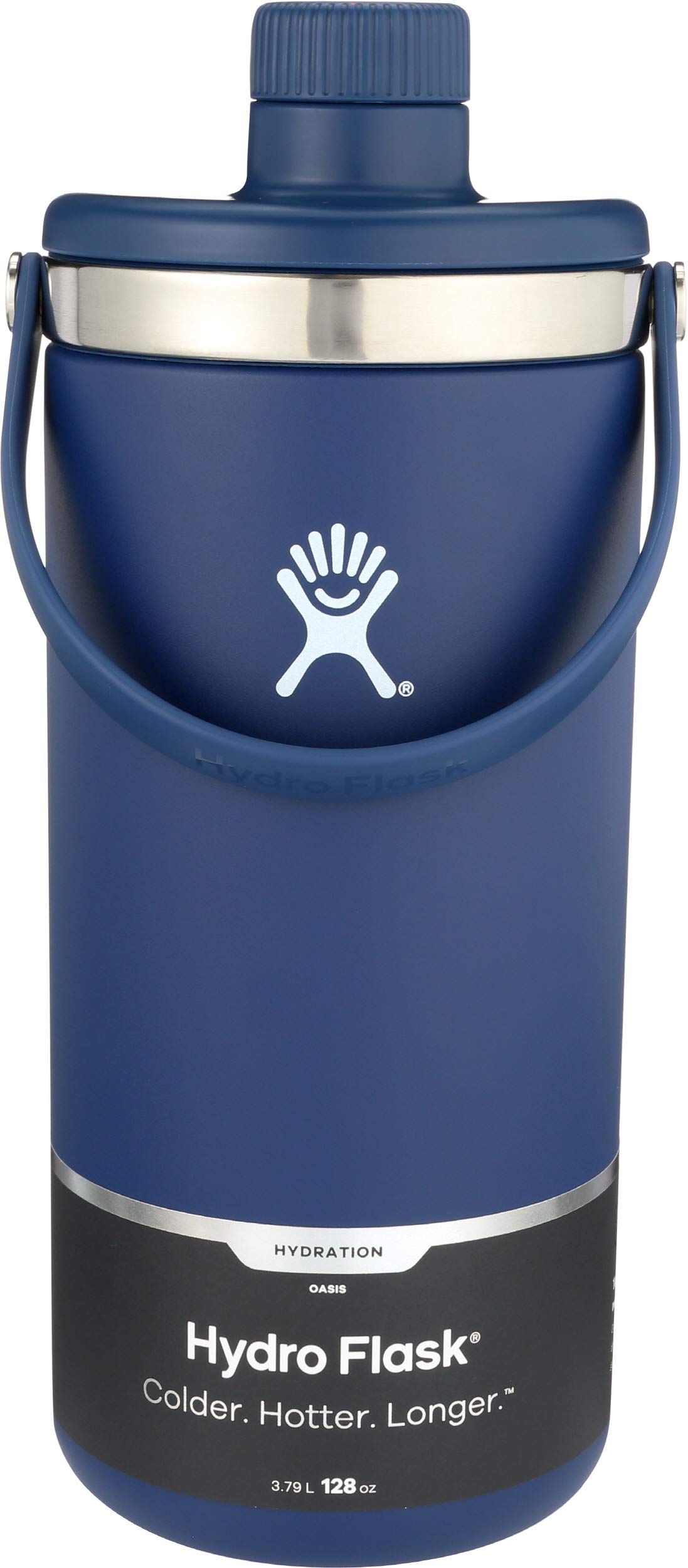 Hydro Flask 128 oz. Oasis Water Jug - Stainless Steel, Reusable, Vacuum Insulated - Leak Proof Cap