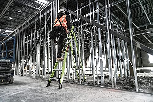 Little Giant Ladder Systems 13908-071 King Kombo 3-in-1 Ladder, 8 Ft, Green