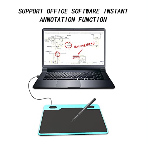 PUFAN Graphics Drawing Tablet, 8.3 X 7 Inch Ultrathin Graphic Tablet, with 8192 Levels Pressure Sensitive Pen, Compatible Mac, Windows and Android, for Drawing, Design, Art Creation Sketch
