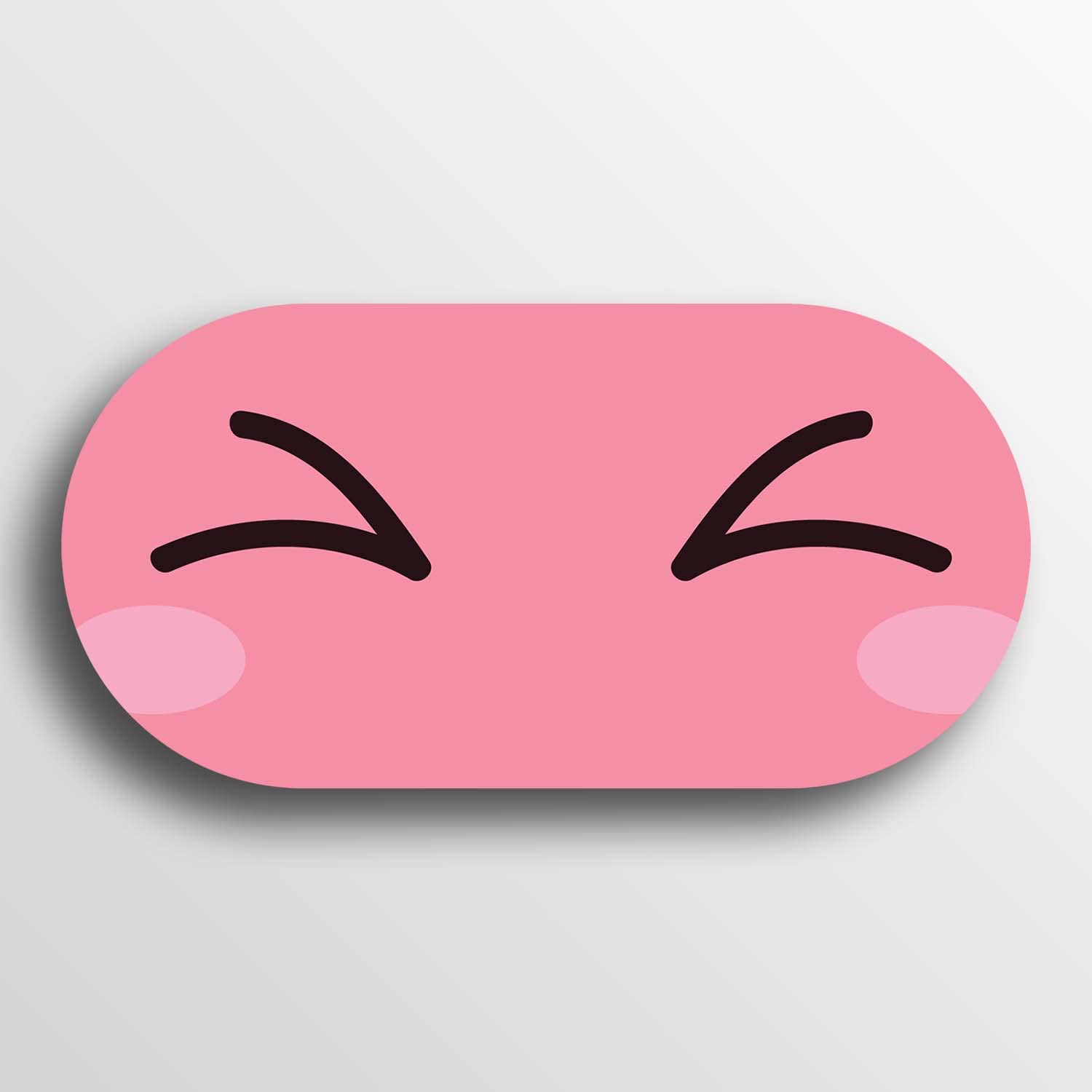 KCD VR Headset Controller Decal Sticker - Front Eyes Skin - Pink Squint