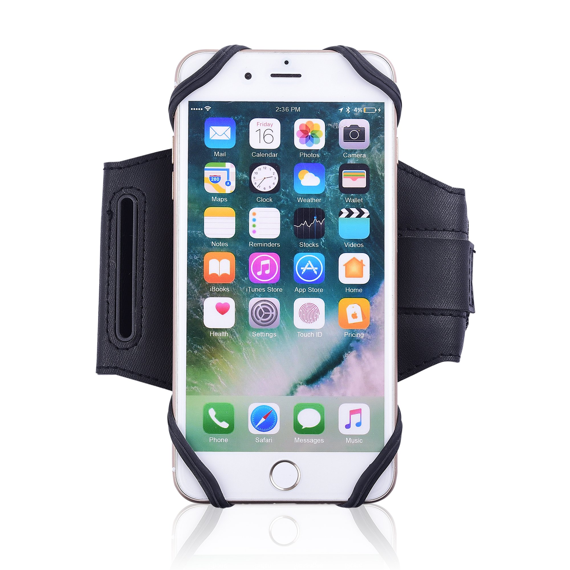 igooke Universal Running Armband for iPhone Xs Max XR XS X 7 7 Plus 8 8 Plus, Galaxy Note 9 S9 Plus S10 Plus S10e Google Pixel, LG K20 G5 Stylo Aristo, HTC U11, Moto G5 Compatible with Mobile Case